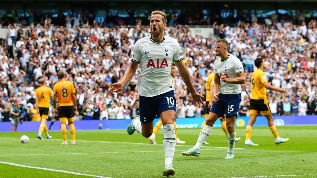 Histórico! Kane chega a 185 gols na Premier League pelo Tottenham e ...