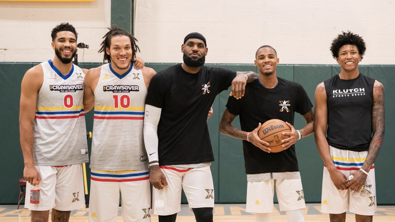 LeBron James, Jayson Tatum y compañía deslumbran a multitud que se dio ...