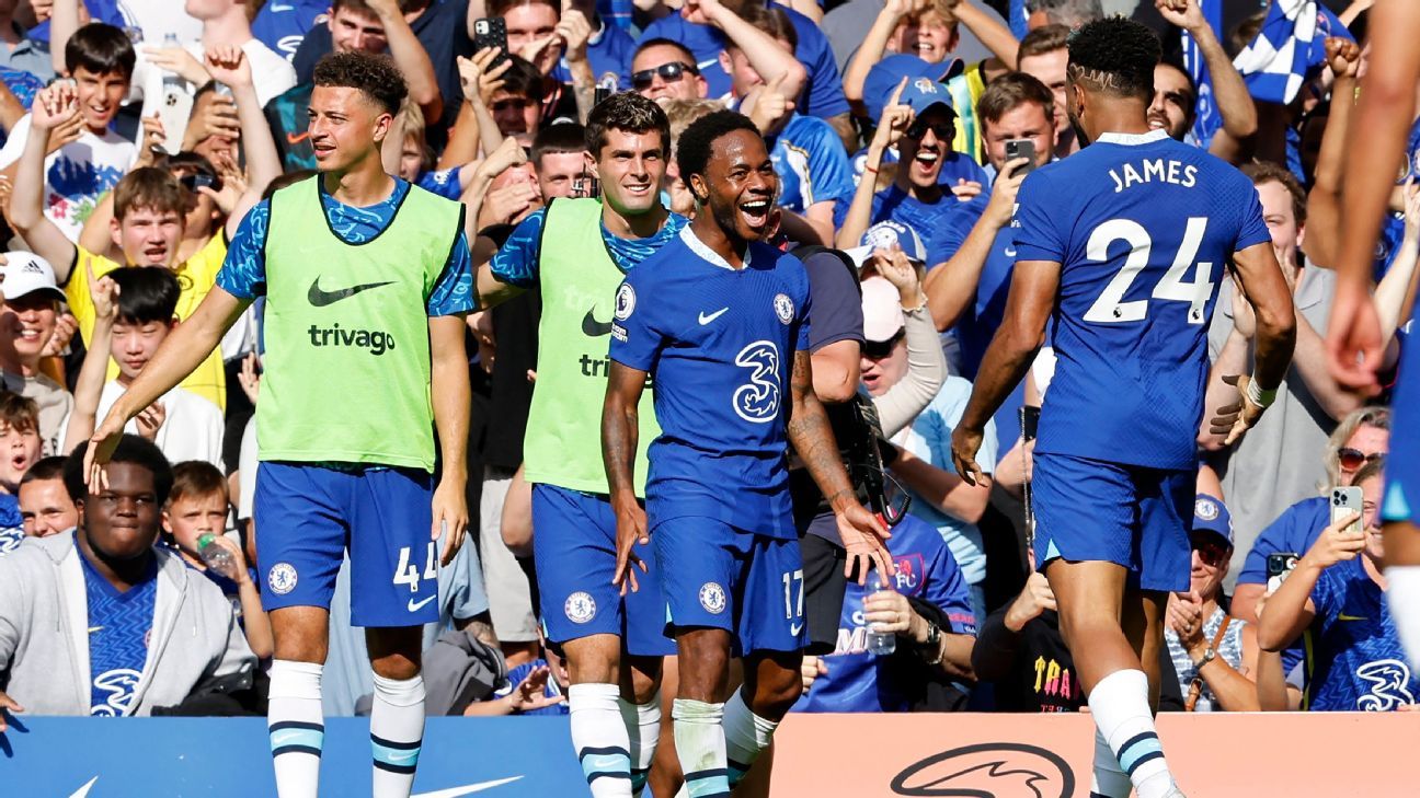 Com dois gols de Sterling, Chelsea segura pressão do Leicester, supera ...