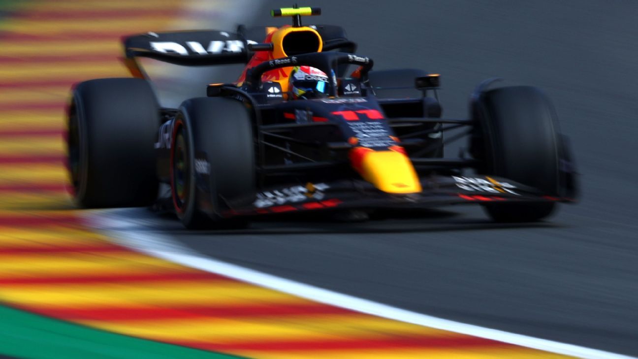 Checo Pérez, segundo en Bélgica y recupera el subliderato en la F1 - ESPN