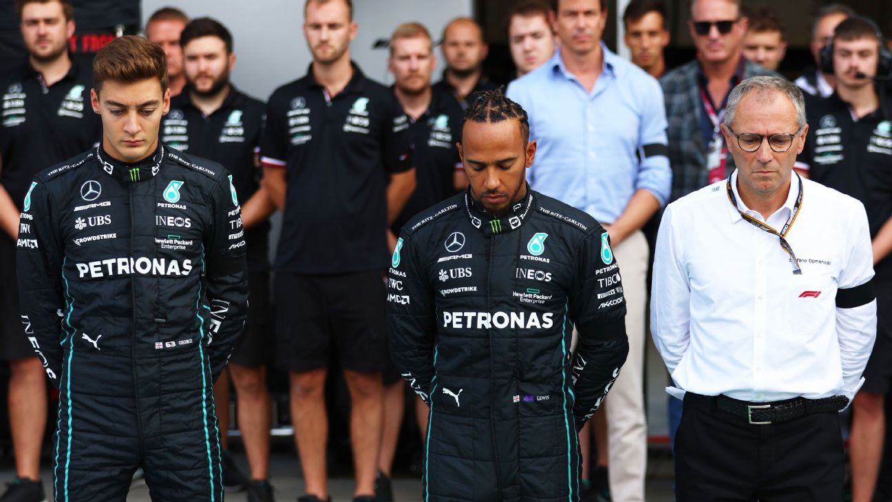 Lewis Hamilton leads tributes as F1 holds minute's silence for Queen ...