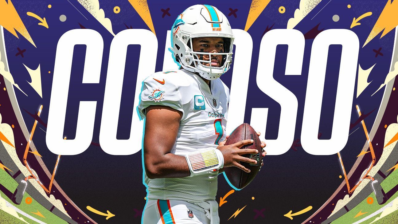 Tua Tagovailoa, quarterback de los Miami Dolphins, es el Coloso de la ...