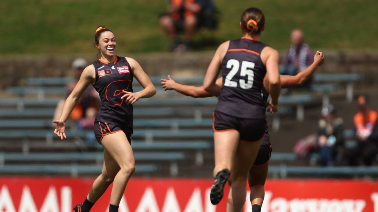 Giants bounce back with AFLW win over Carlton - ESPN