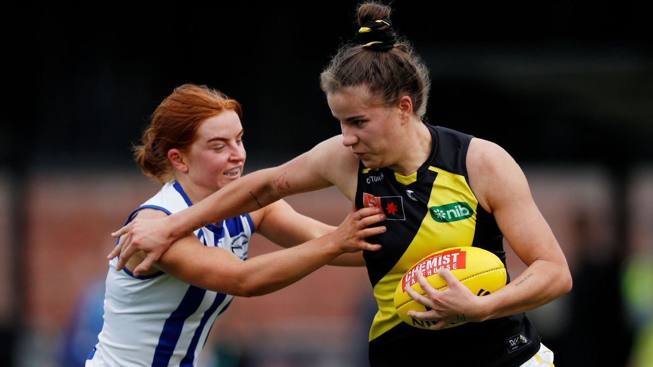 Tigers snare AFLW double chance with draw - ESPN