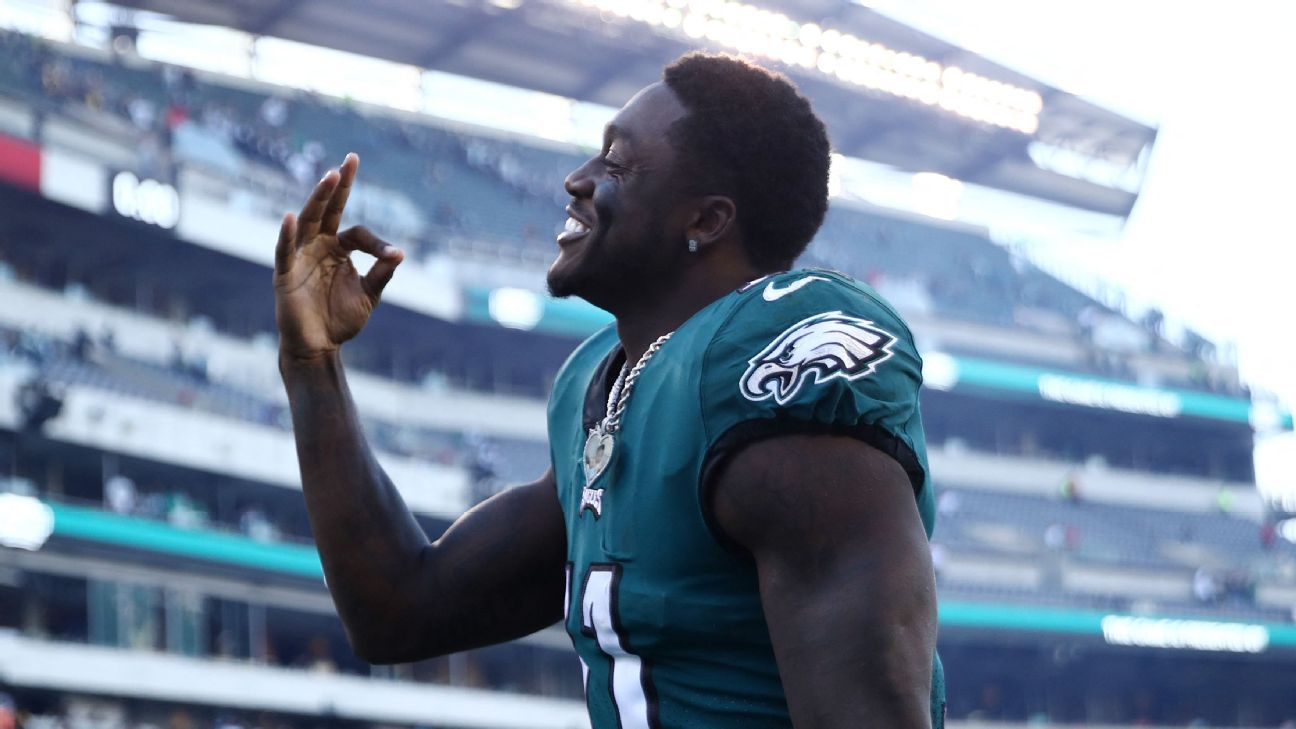 A.J. Brown: Drie touchdowns in een helft voor speler van de week - ESPN