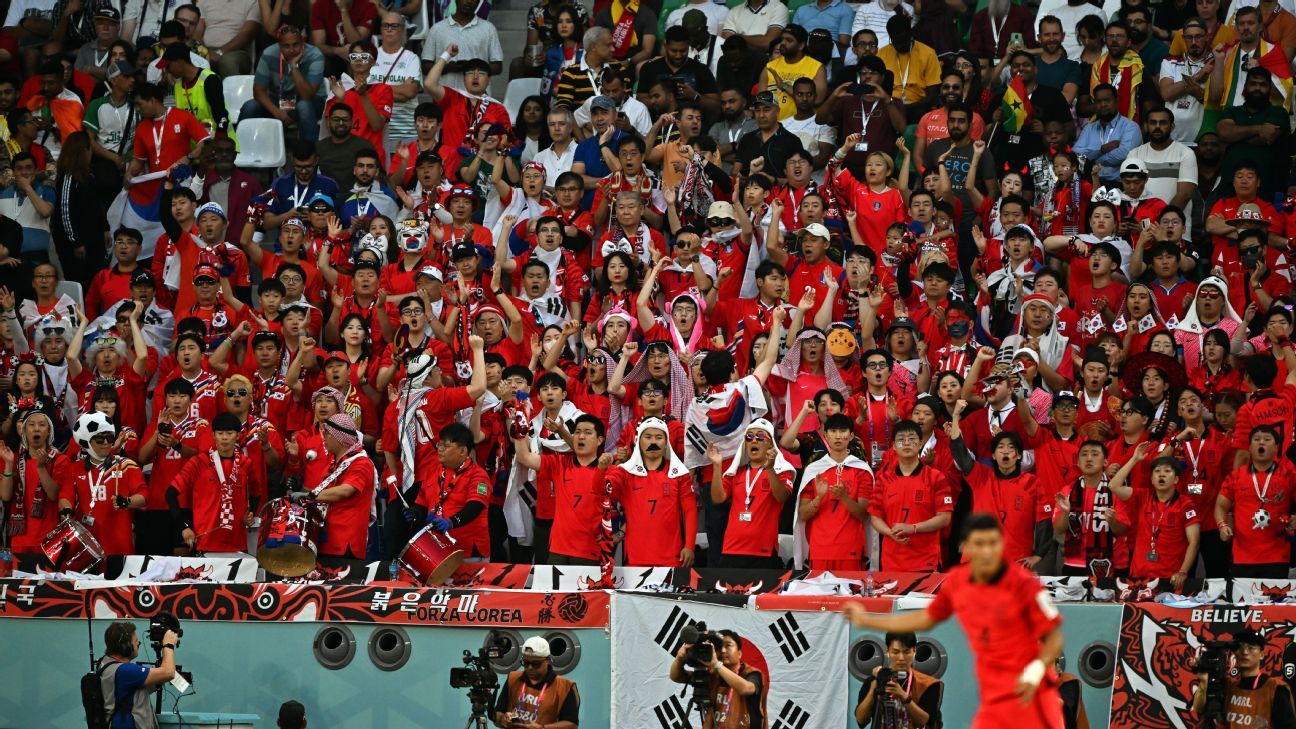 Torcida da Coreia do Sul provoca e grita 'Messi, Messi, Messi' após Cristiano Ronaldo perder gol ...
