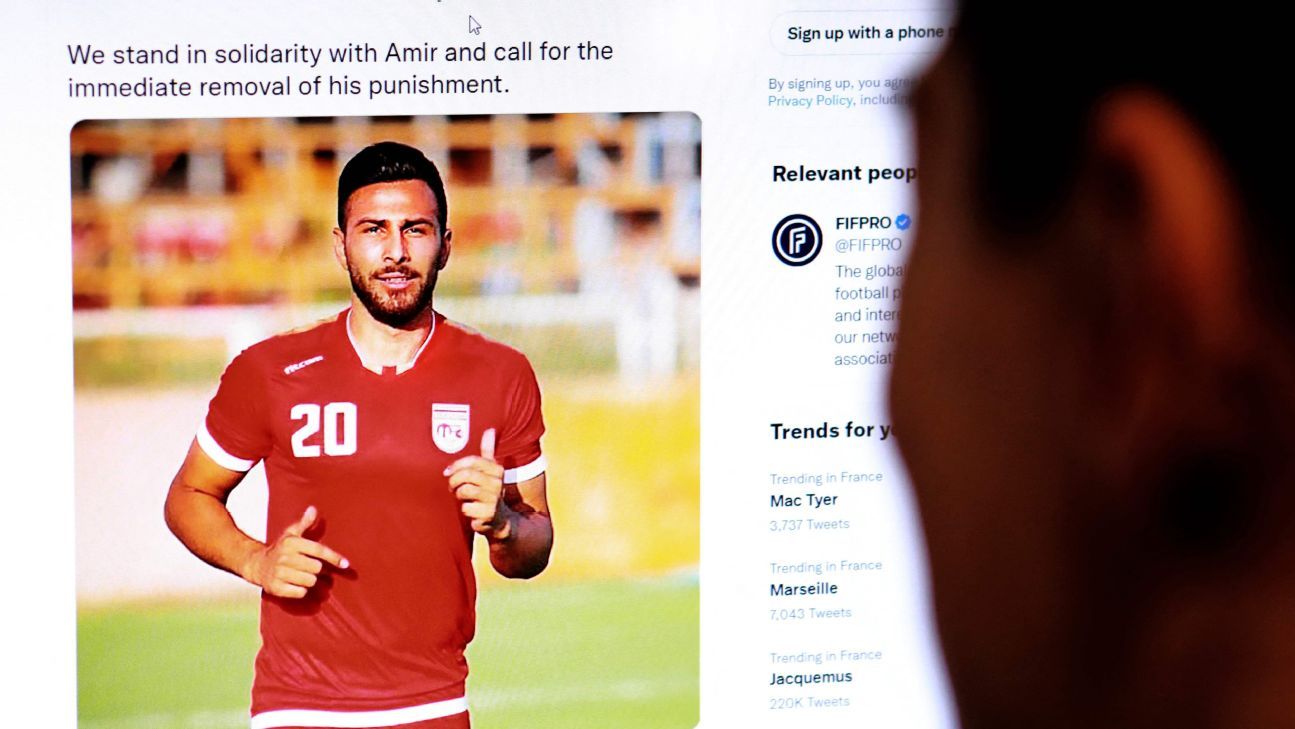 FIFPRO pide que se levante la amenaza de ejecución de futbolista iraní ...