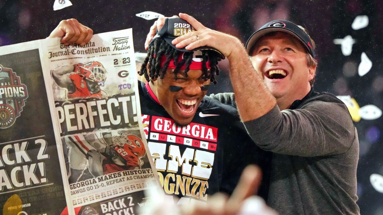 Ranking college football's two-year runs: Is Georgia's the best ever ...