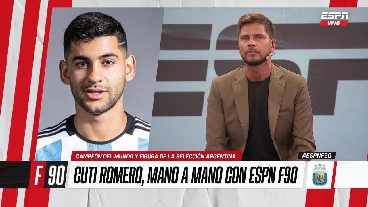 Cuti Romero, en ESPN F90: "Ataría a Messi al predio de Ezeiza hasta el ...