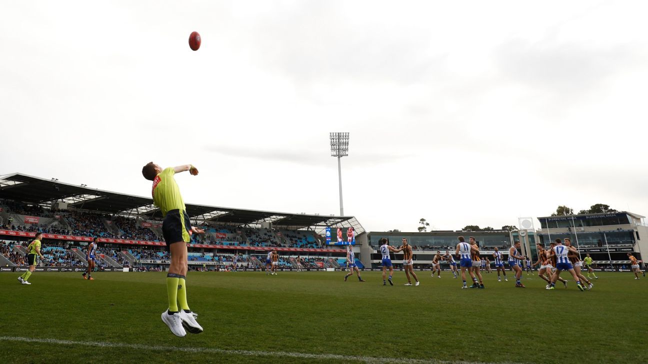 Hawthorn extend deal to play AFL in Tasmania - ESPN