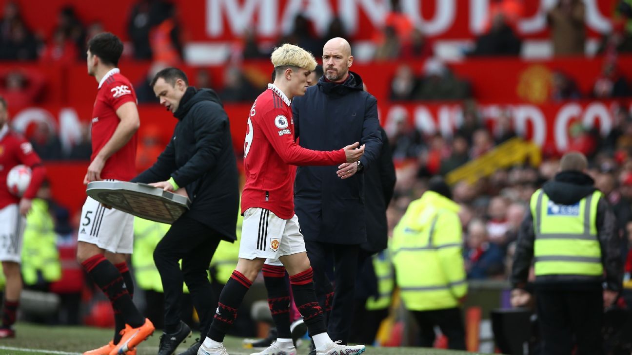 Erik Ten Hag habló sobre la lesión de Alejandro Garnacho - ESPN