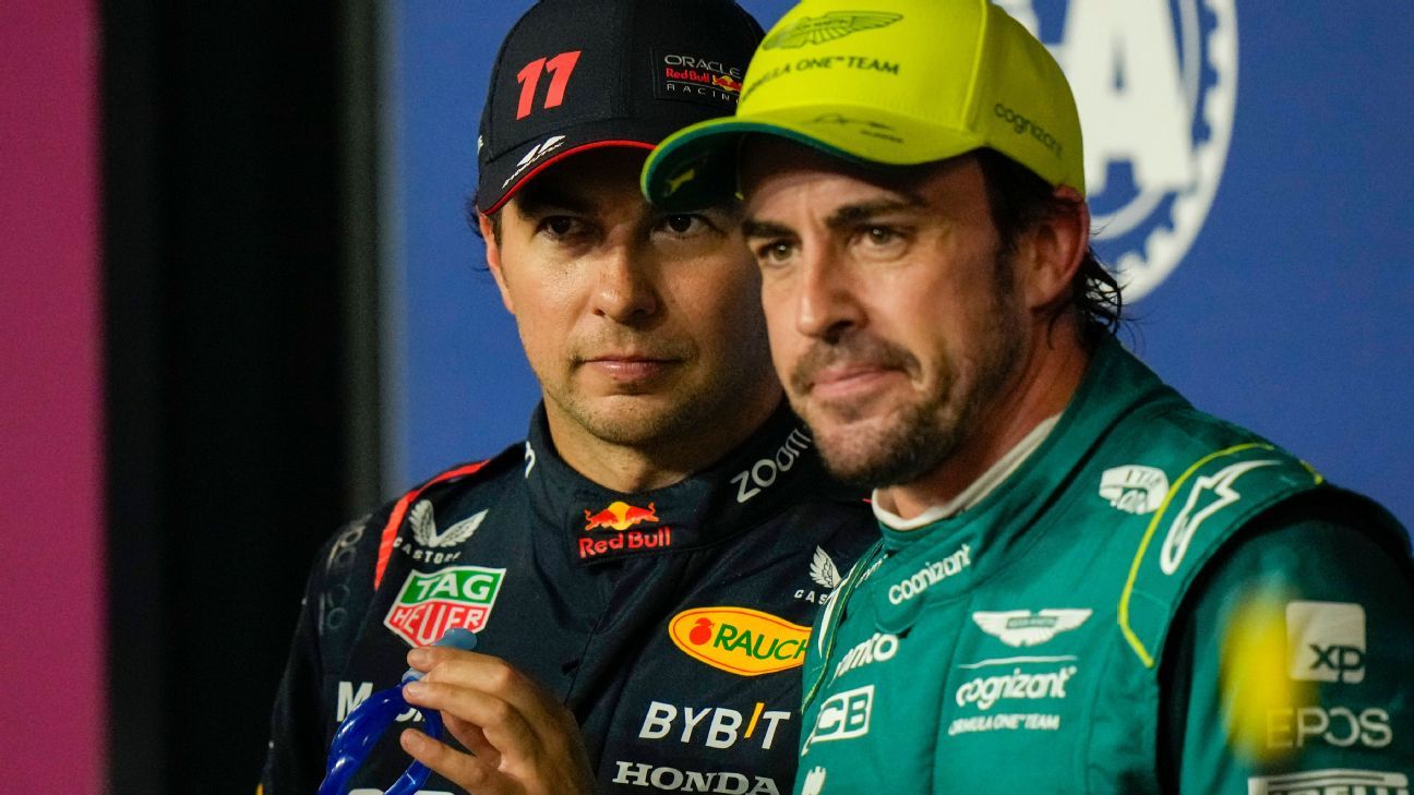 Fernando Alonso, a frenar a Checo Pérez y Red Bull en Melbourne - ESPN