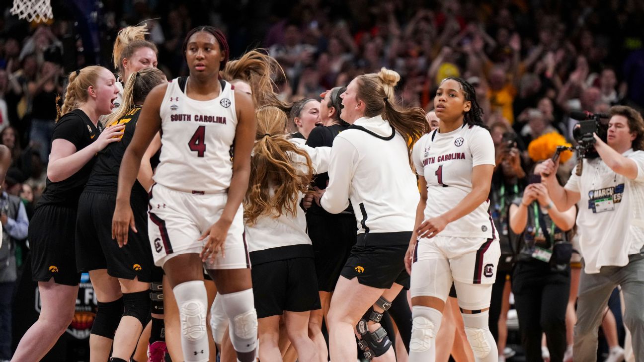 Women's NCAA tournament 2023 Who picks up the ball, trophies after ...