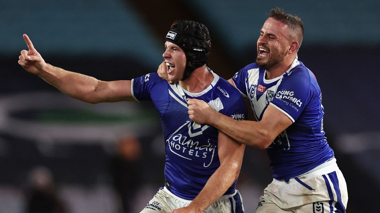 Burton field goal seals Bulldogs' NRL win over Cowboys - ESPN