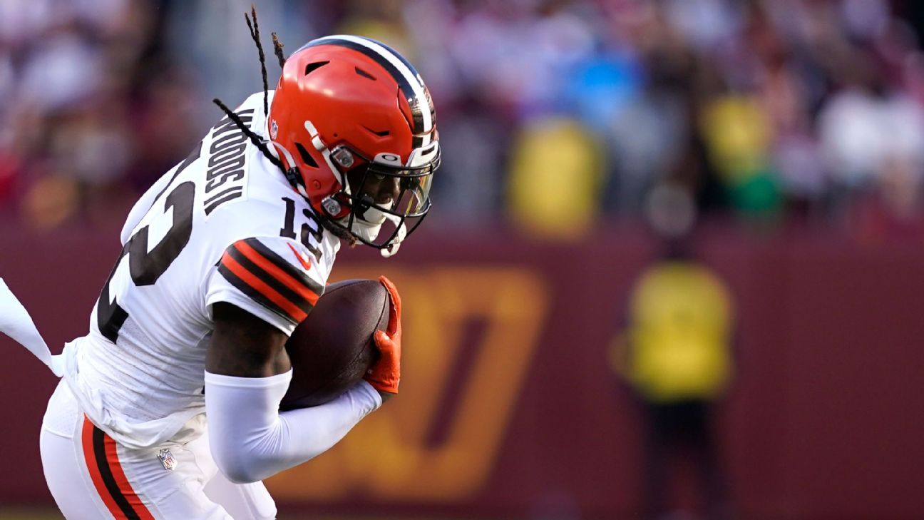 Browns perderían por el año a Michael Woods II, por lesión - ESPN