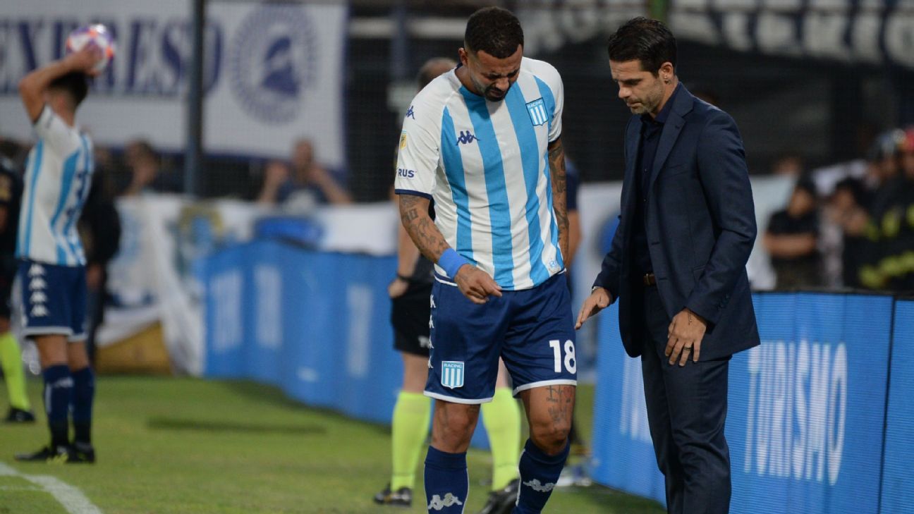 Edwin Cardona estuvo al borde la roja y se lesionó en Racing - ESPN