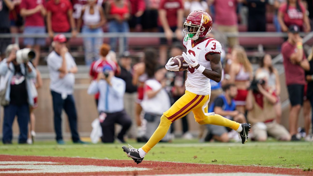 Jordan Addison fue elegido por los Vikings en la primera ronda - ESPN