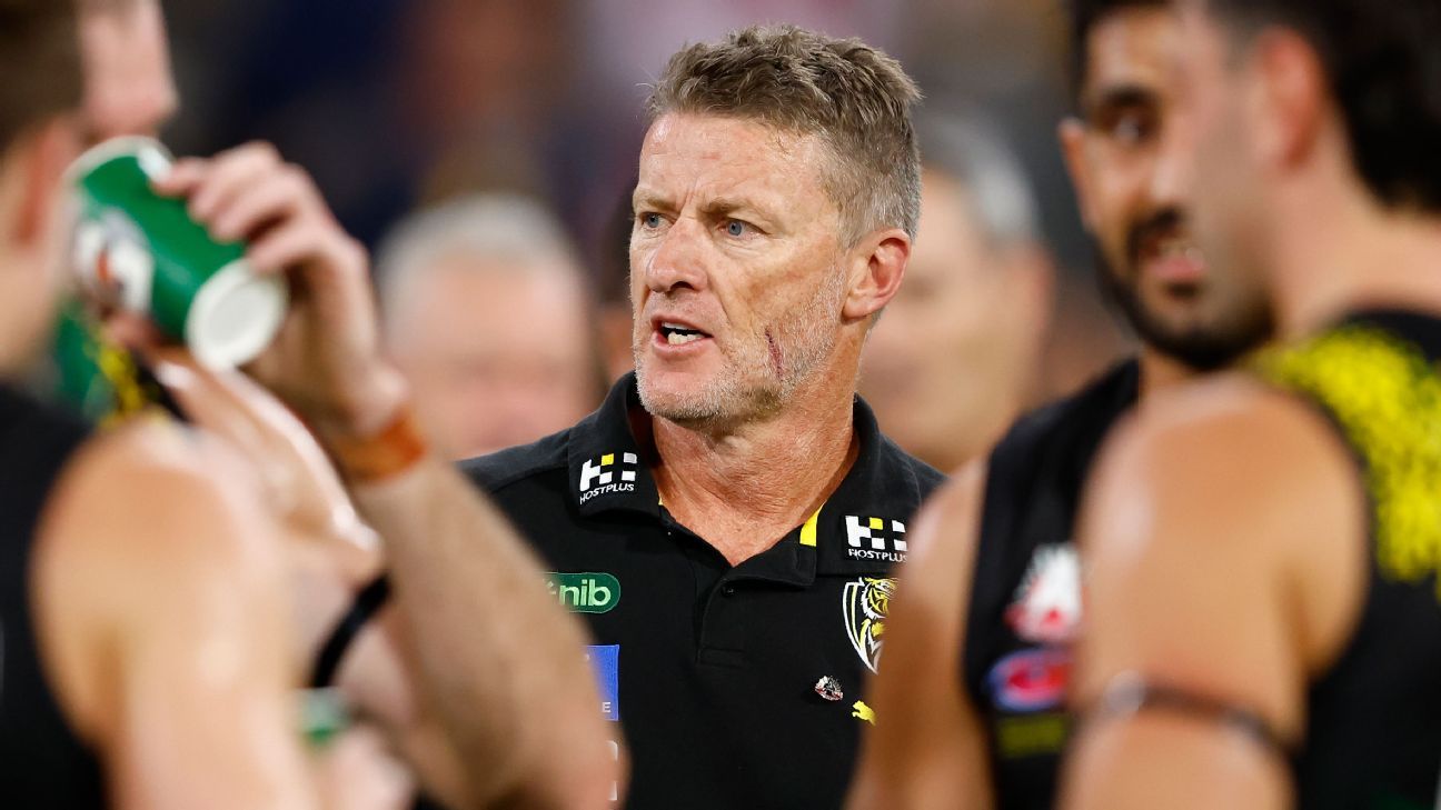 Premiership coach Damien Hardwick quits AFL club Richmond - ESPN