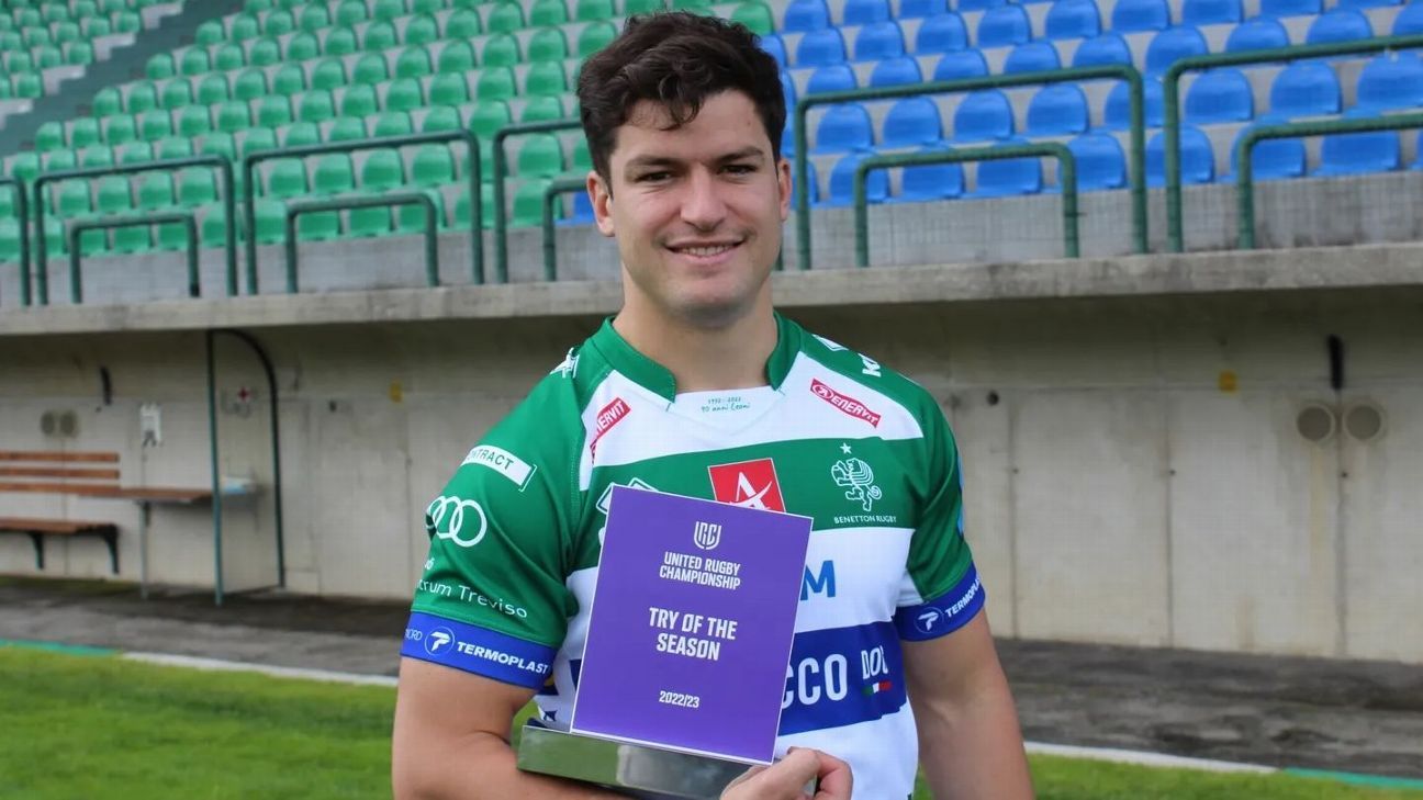 Joaquín Riera, autor del mejor try de la temporada en el United Rugby ...