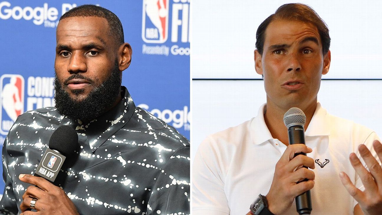 Una gloria del tenis comparó a Rafael Nadal con Lebron James - ESPN