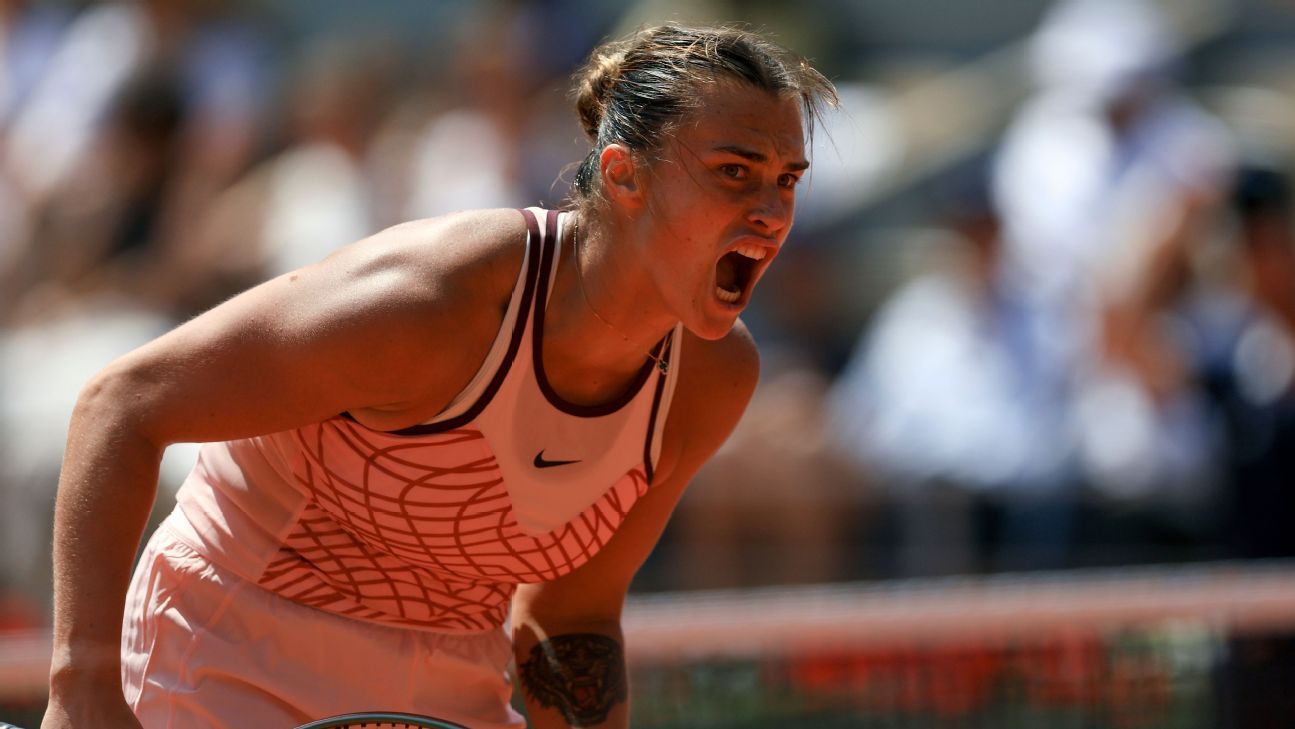 Aryna Sabalenka Karolina Muchova Reach French Open Semifinals Espn