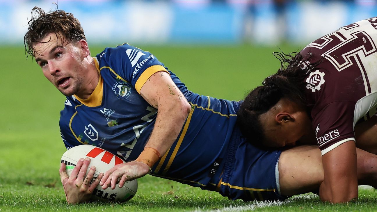 Gutherson stars as Eels whip Manly, enter NRL top eight - ESPN