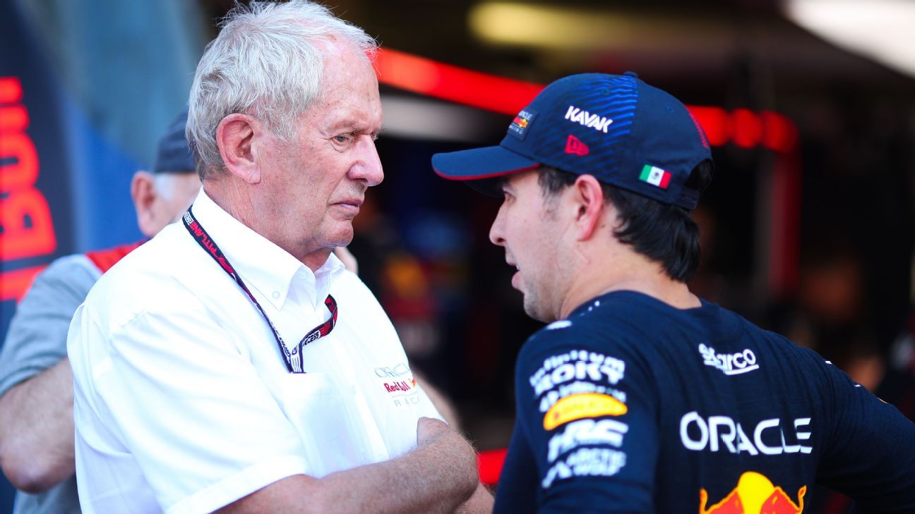 Helmut Marko "satisfecho" con sexto lugar de Checo Pérez - ESPN
