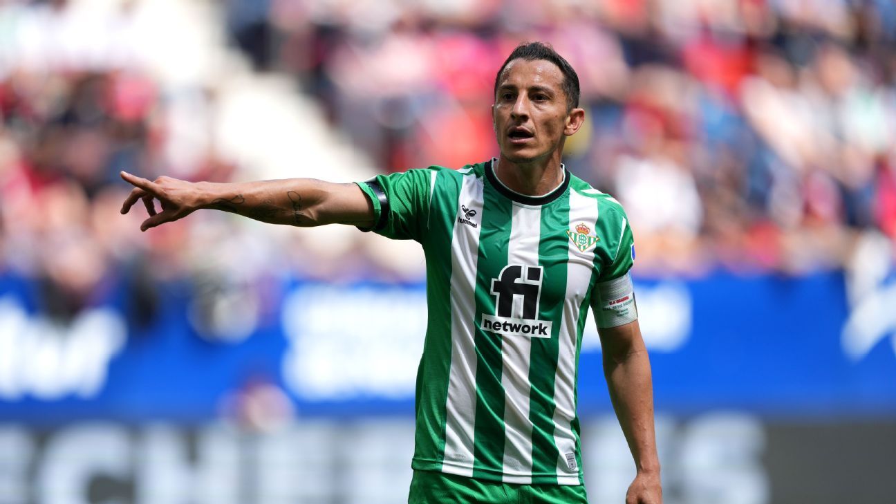 Andrés Guardado renueva con el Betis por una temporada - ESPN