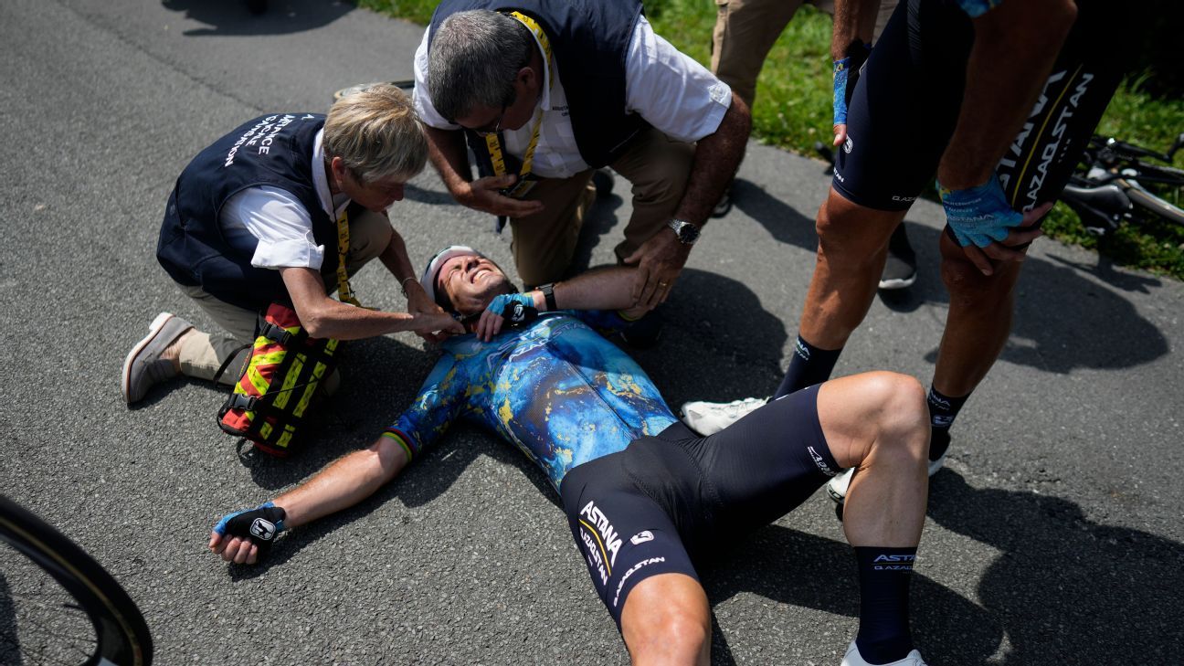¡Tristeza en el Tour de France! Cavendish abandona por una fuerte caída ...