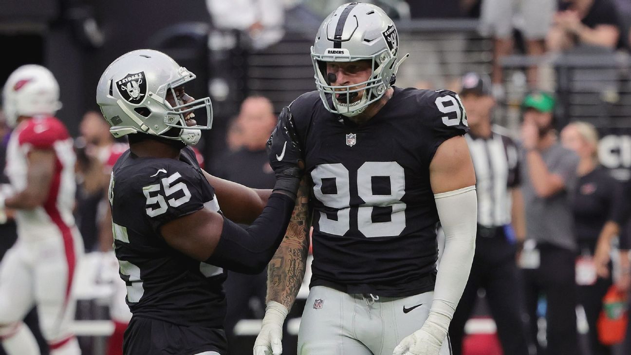 Better, worse or the same? Las Vegas Raiders' defense - ESPN - Las ...