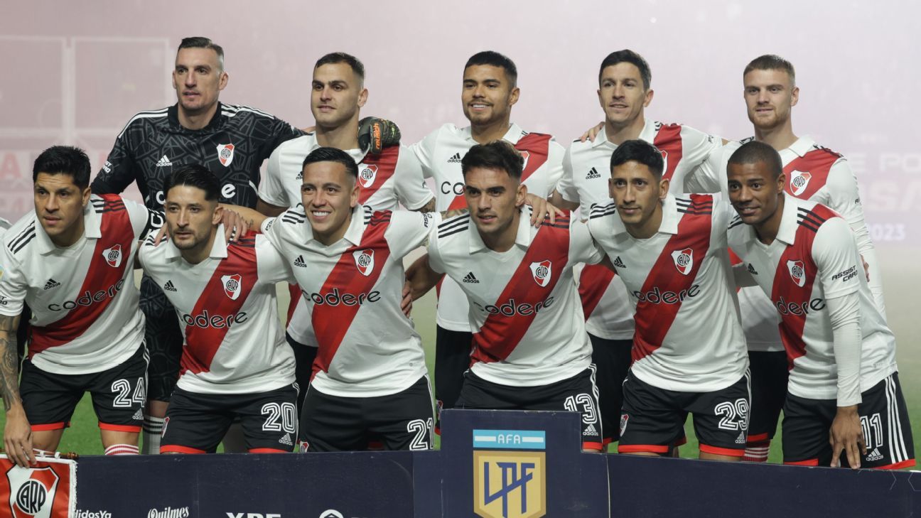 El equipo titular de River Plate ante Estudiantes - ESPN
