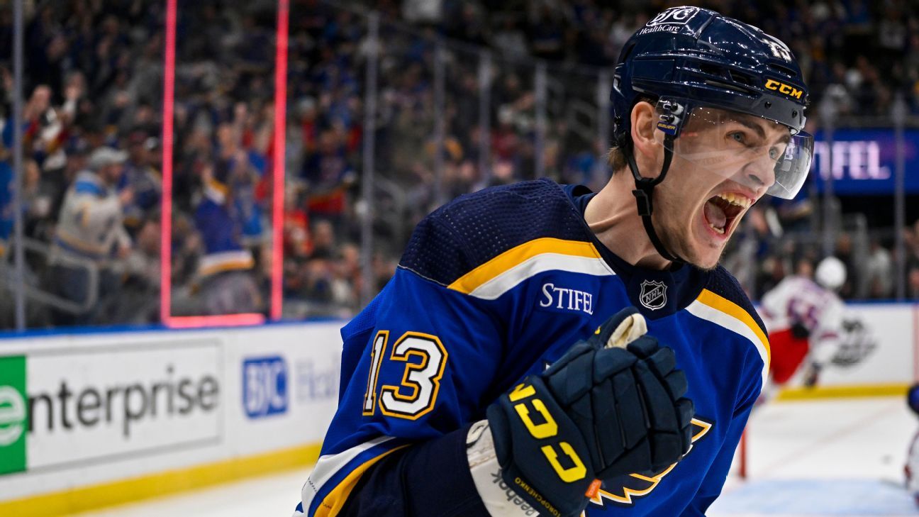 Blues sign Alexey Toropchenko to two-year extension - ESPN