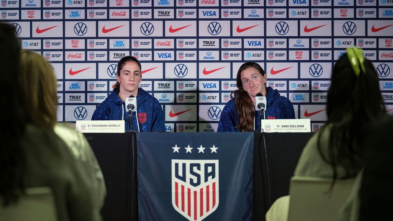 Andi Sullivan, Savannah DeMelo vow to improve USWNT performance after ...