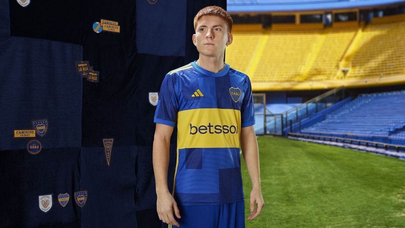 Boca Juniors presentó su nueva camiseta titular - ESPN