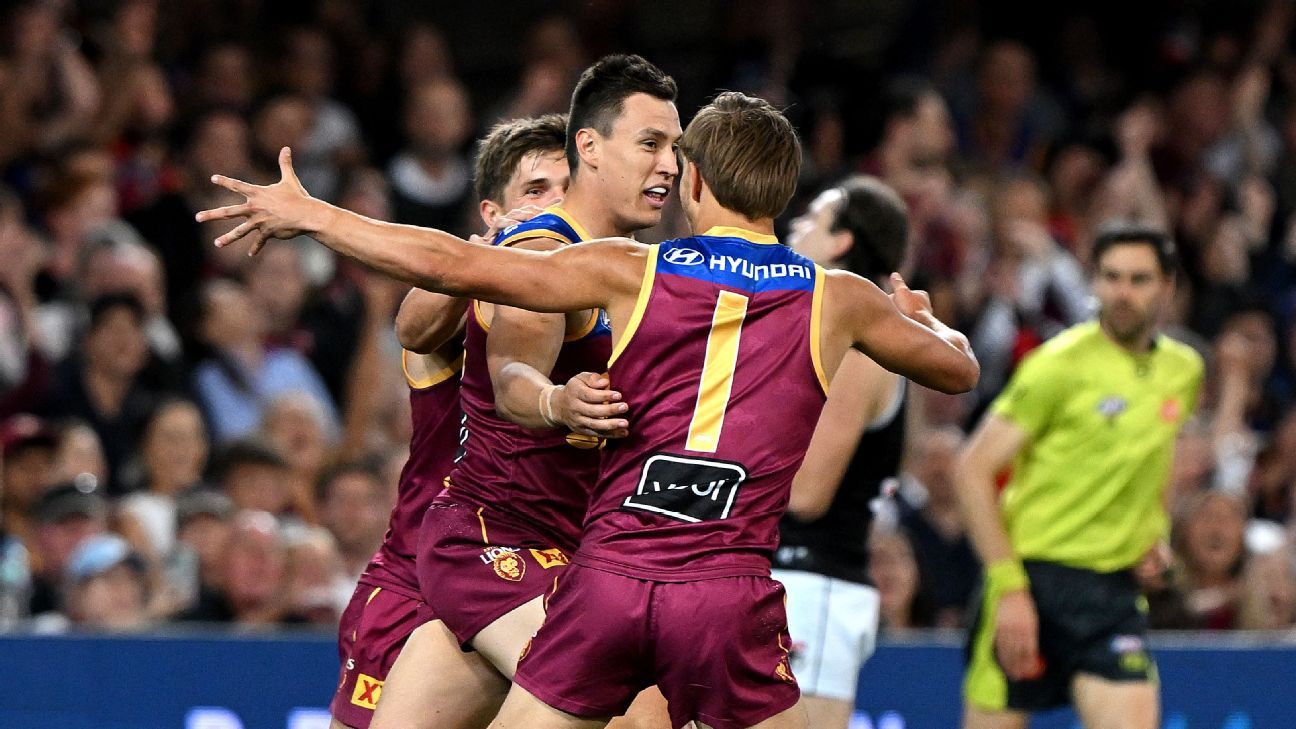 AFL Round 24 Brisbane defeat St Kilda, nail top-two finish in AFL - ESPN