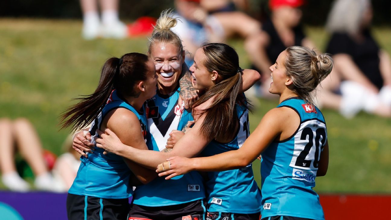 Port Adelaide fight back to beat St Kilda in AFLW - ESPN