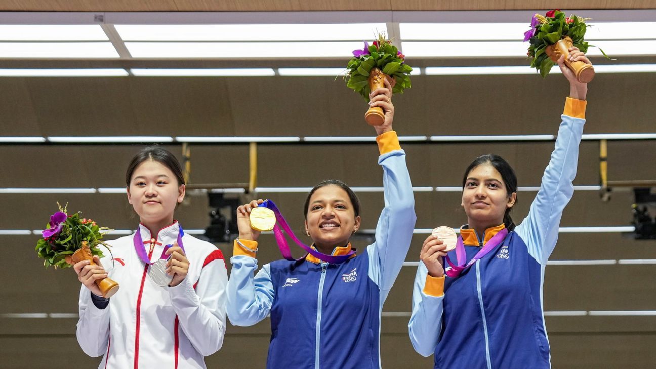 Asian Games: Sift Kaur Samra's world record wins gold; Ashi Chouksey ...
