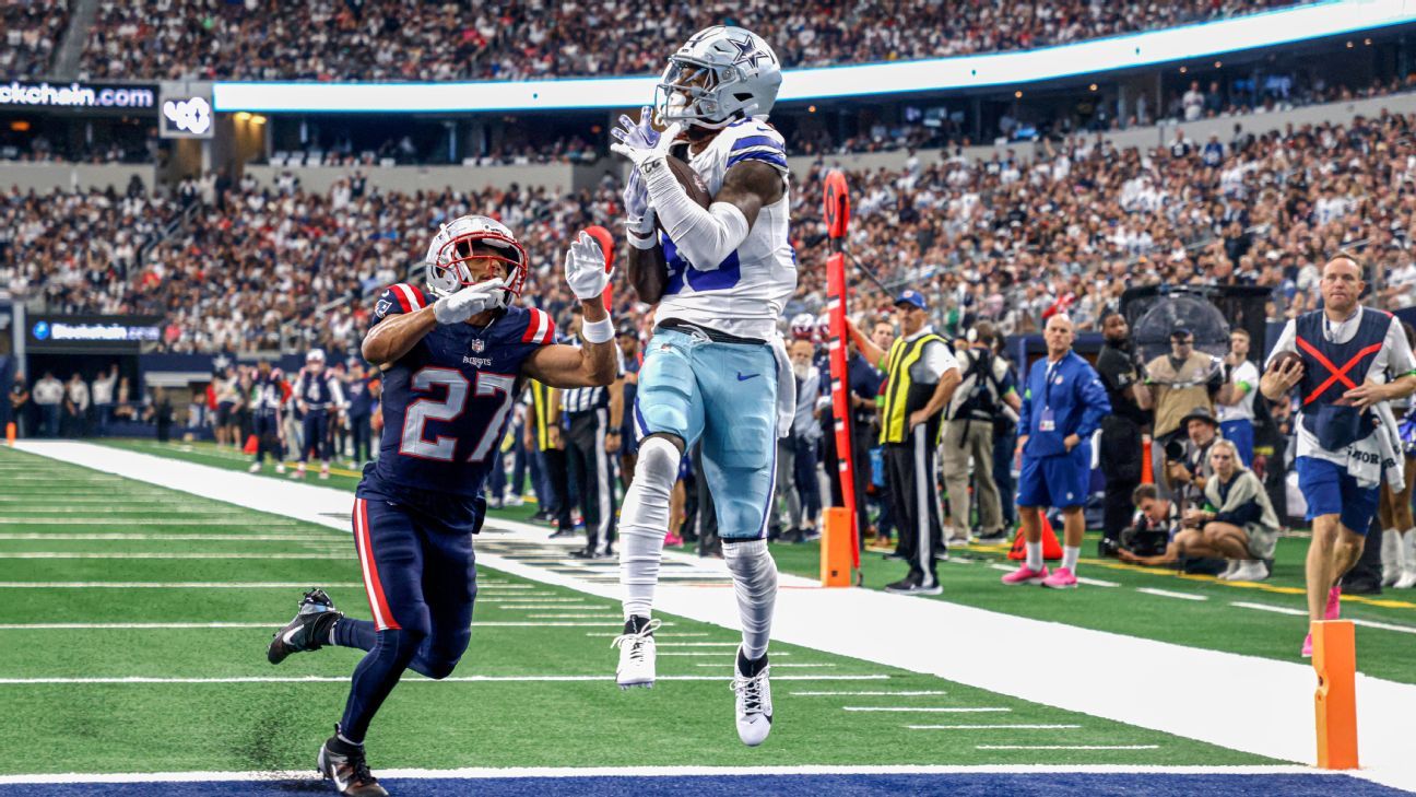 CeeDee Lamb puts Cowboys ahead of Patriots with his first TD of 2023 - ESPN
