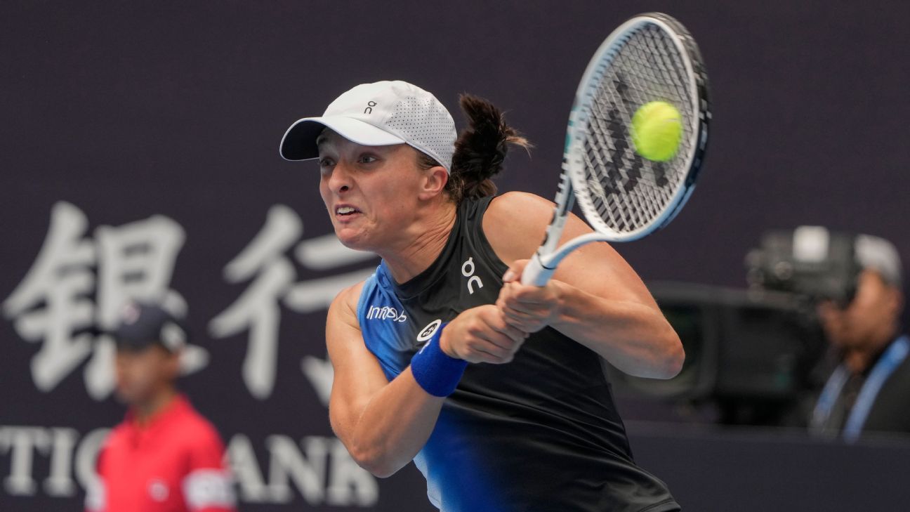Swiatek superó sin problemas el debut en Beijing - ESPN