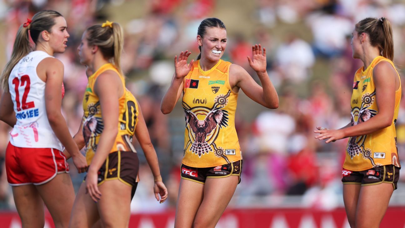 AFLW Round 7 Hawthorn Hawks outplay Sydney Swans in upset AFLW win - ESPN