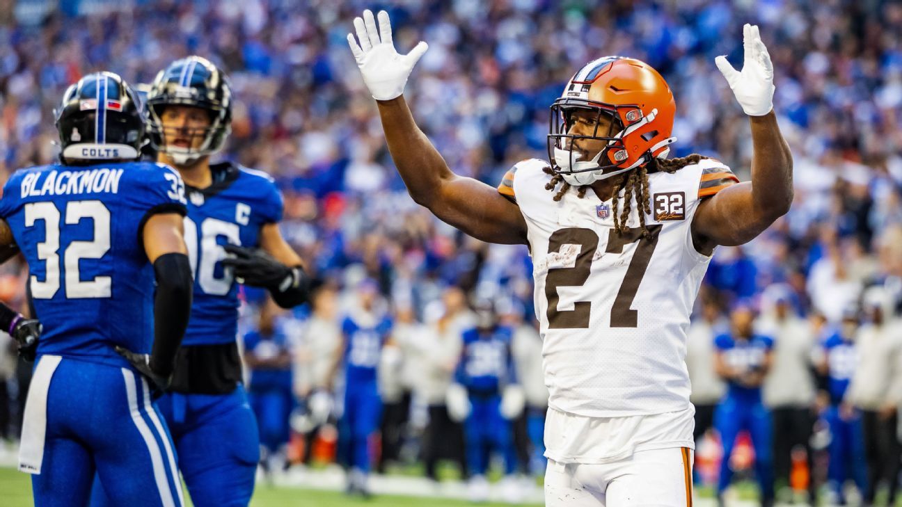 NFL Nation Fantasy Fallout: Kareem Hunt, D'Onta Foreman step up - ESPN