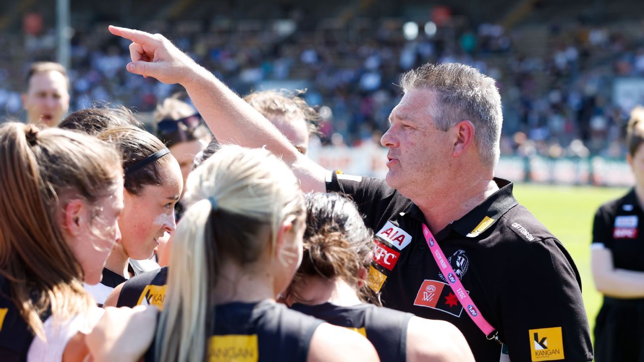 Collingwood part ways with AFLW coach Steve Symonds - ESPN