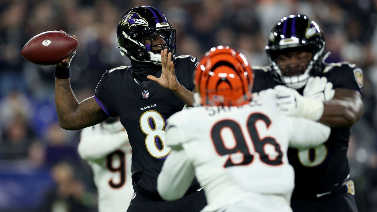 Salida de Joe Burrow impacta a Bengals en derrota ante Ravens - ESPN