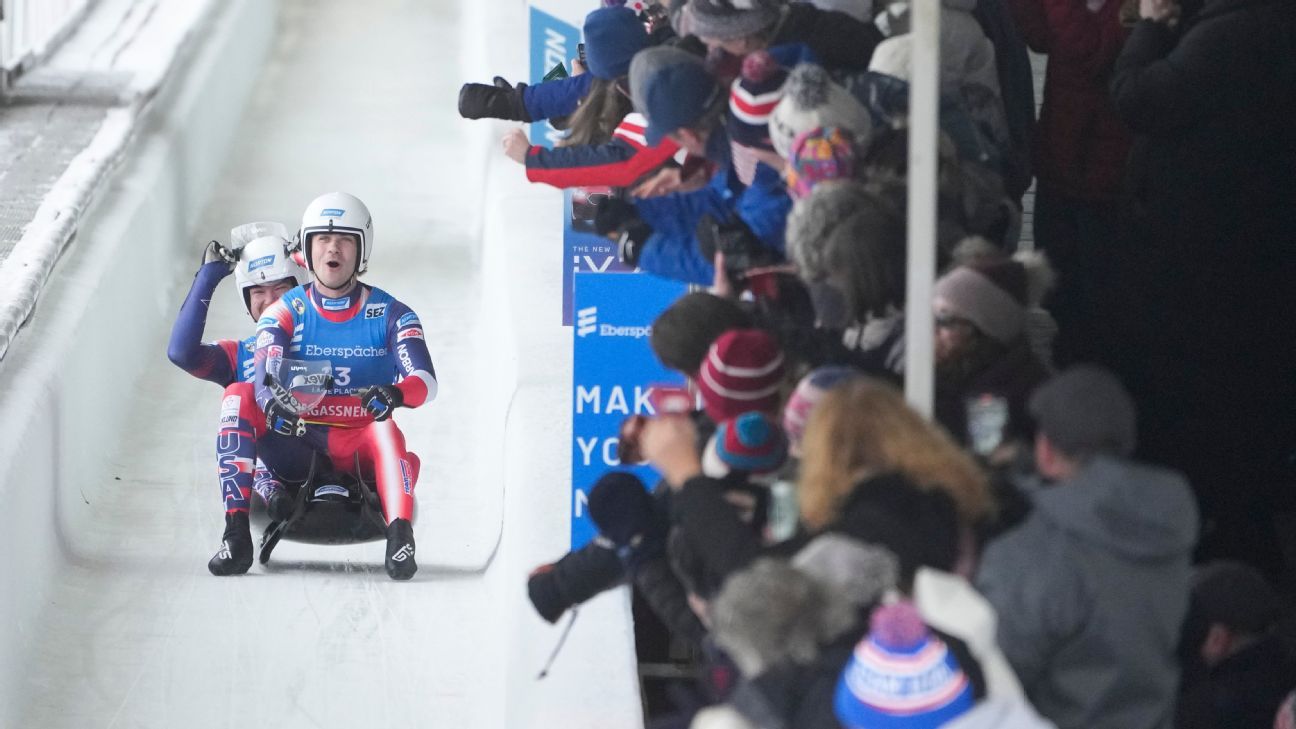 U.S. earns first luge World Cup doubles gold in 18 years - ESPN