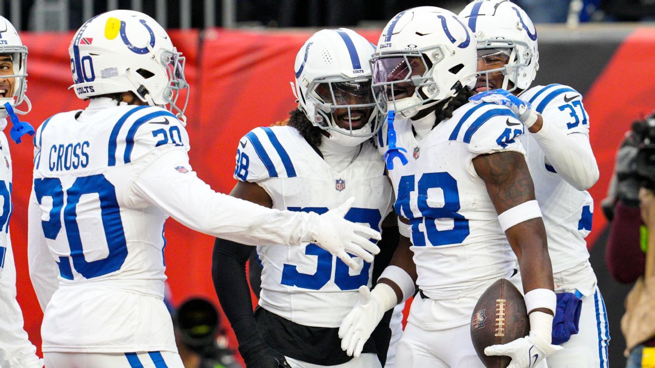 Colts' Ronnie Harrison Jr. scores on pick-six vs. Bengals - ESPN