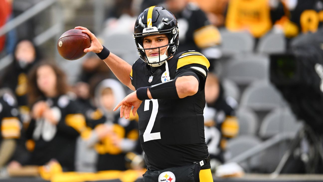Mason Rudolph apunta nuevamente como titular para Steelers - ESPN