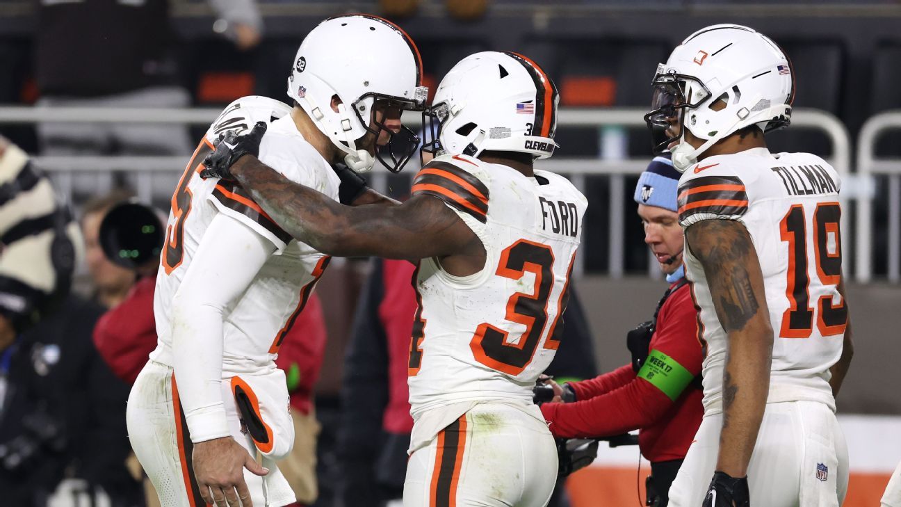 Browns, favoritos en playoffs por 1era. vez desde 1994 - ESPN