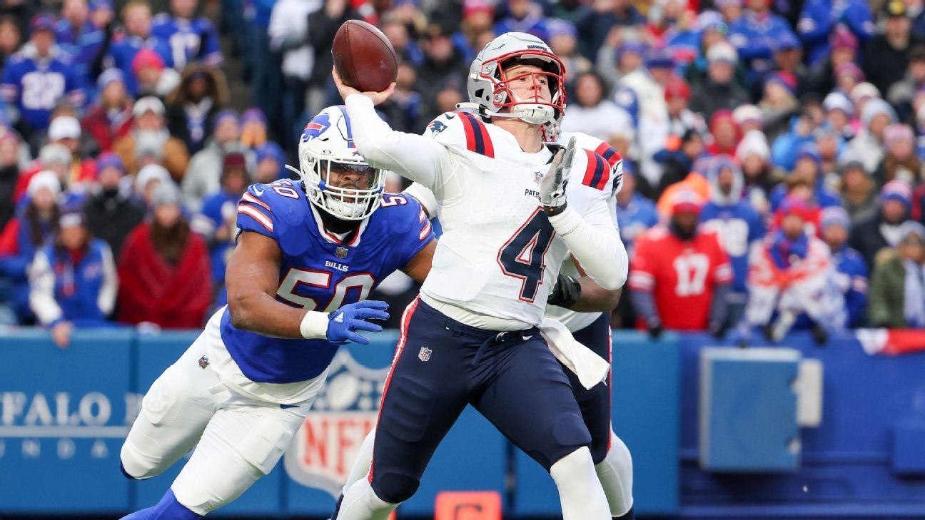 Patriots cut Bailey Zappe amid crowded QB room - ESPN