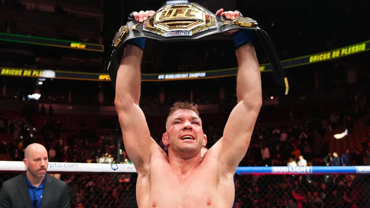 MMA divisional rankings - UFC champion Dricus Du Plessis moves up at ...