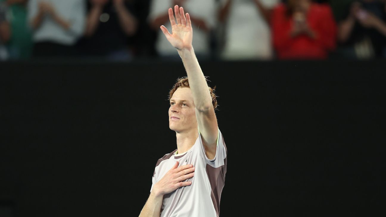 Australian Open 2024: Sinner comes from two sets down to win Australian ...